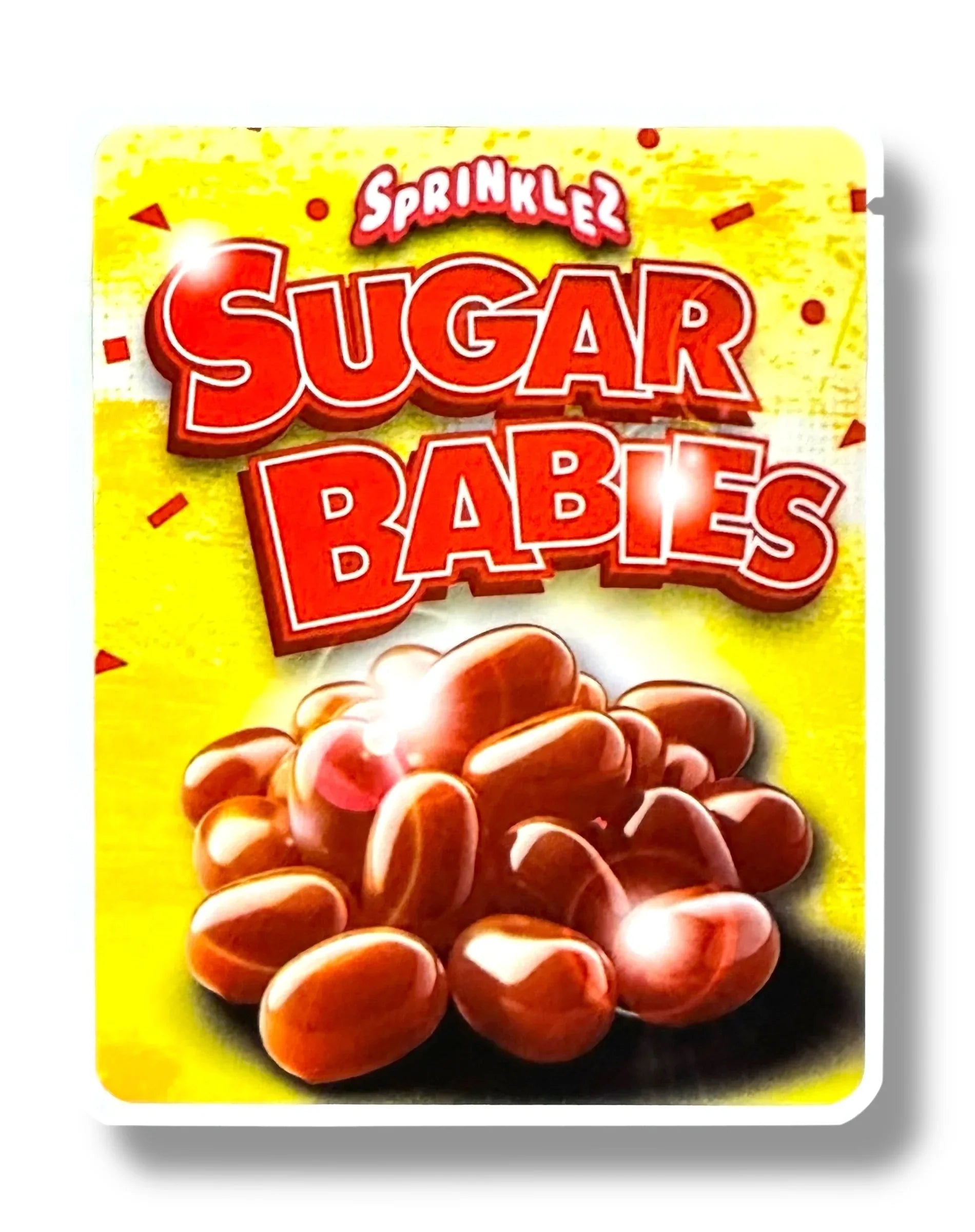 Sprinklez Sugar Babies 3.5G Mylar Bags -With stickers and label – Black ...