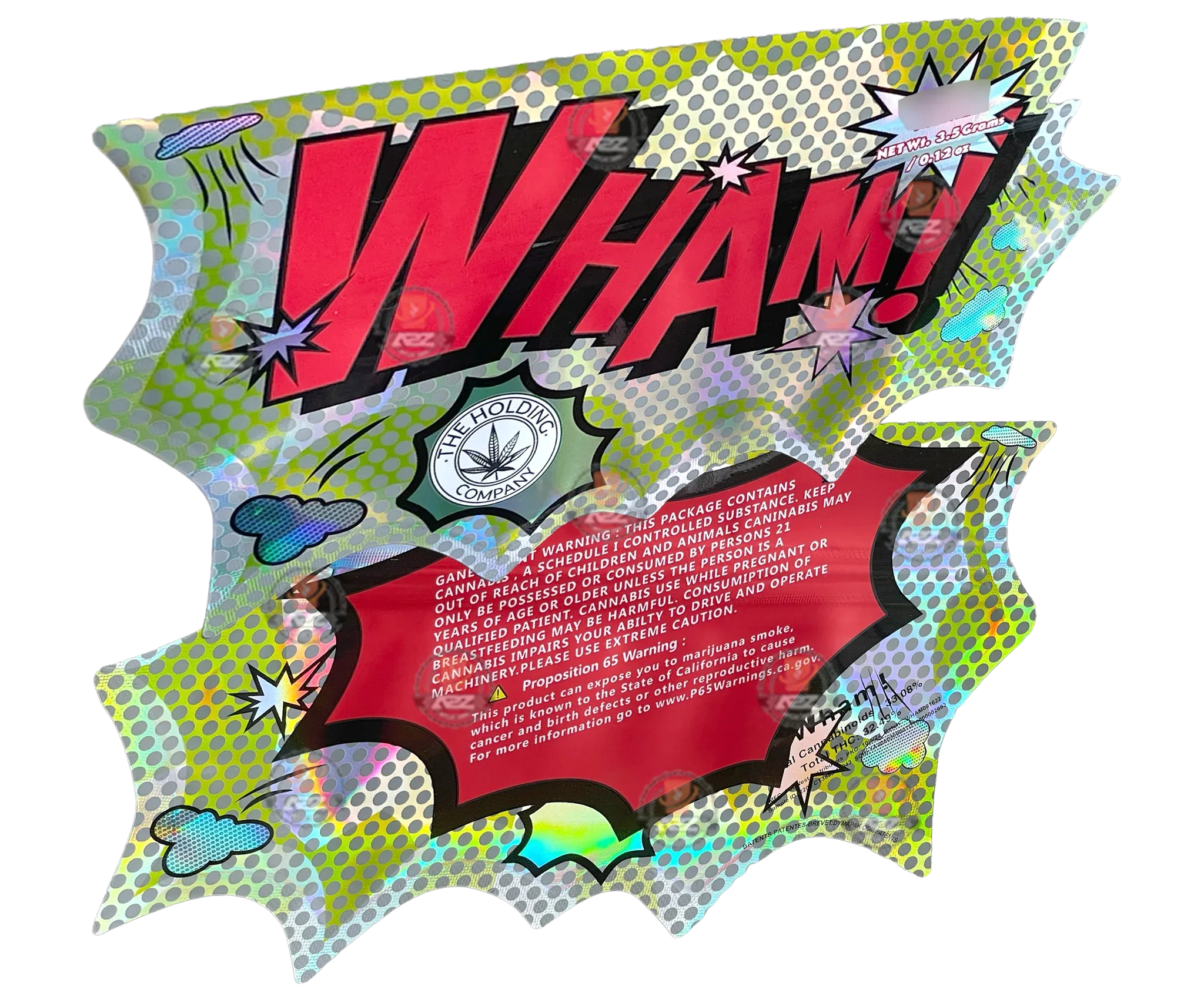 Lil Baby WHAM Pack - Cut Out Mylar Bags 3.5g Die Cut Holographic ...