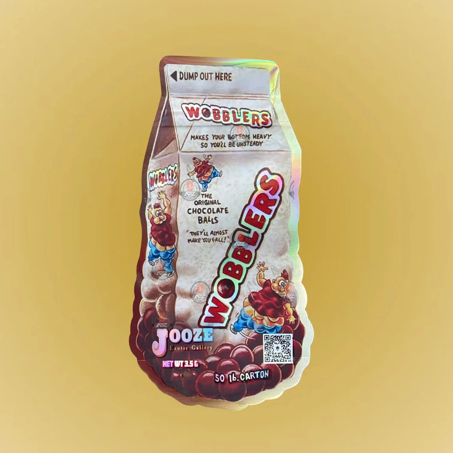 Wobblers Chocolate Balls 3.5G Mylar Bag-Jooze Exotic Gallery Cut Out ...