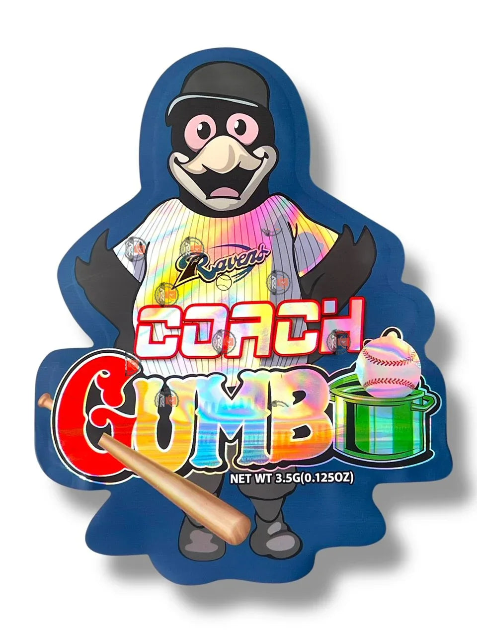 Gumbo Coach Ravens 3.5g Mylar Bag- Packaging Only Connecticut Edition ...